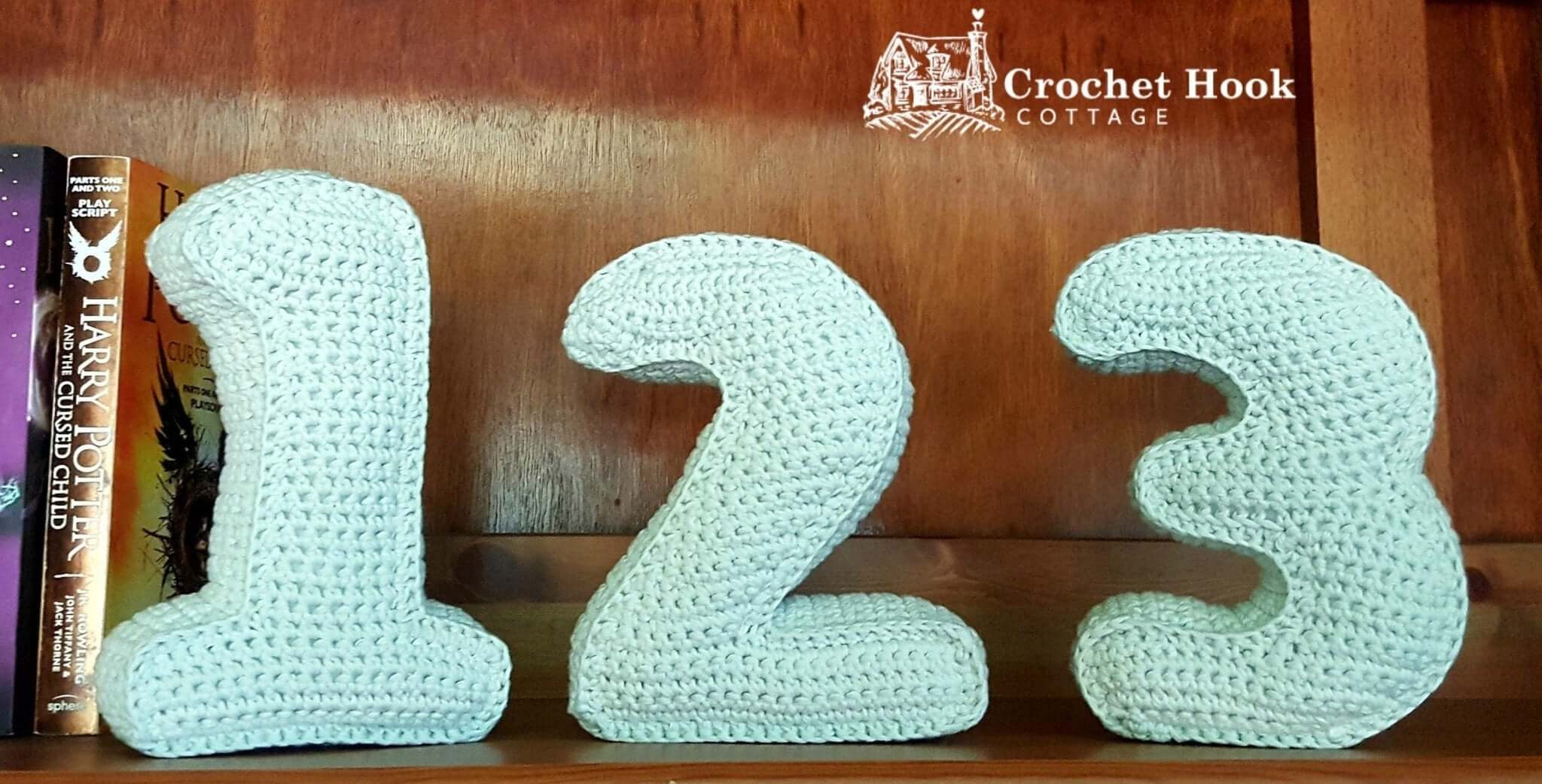 CROCHET PATTERN - soft 3D crochet numbers, US Terminology – www ...